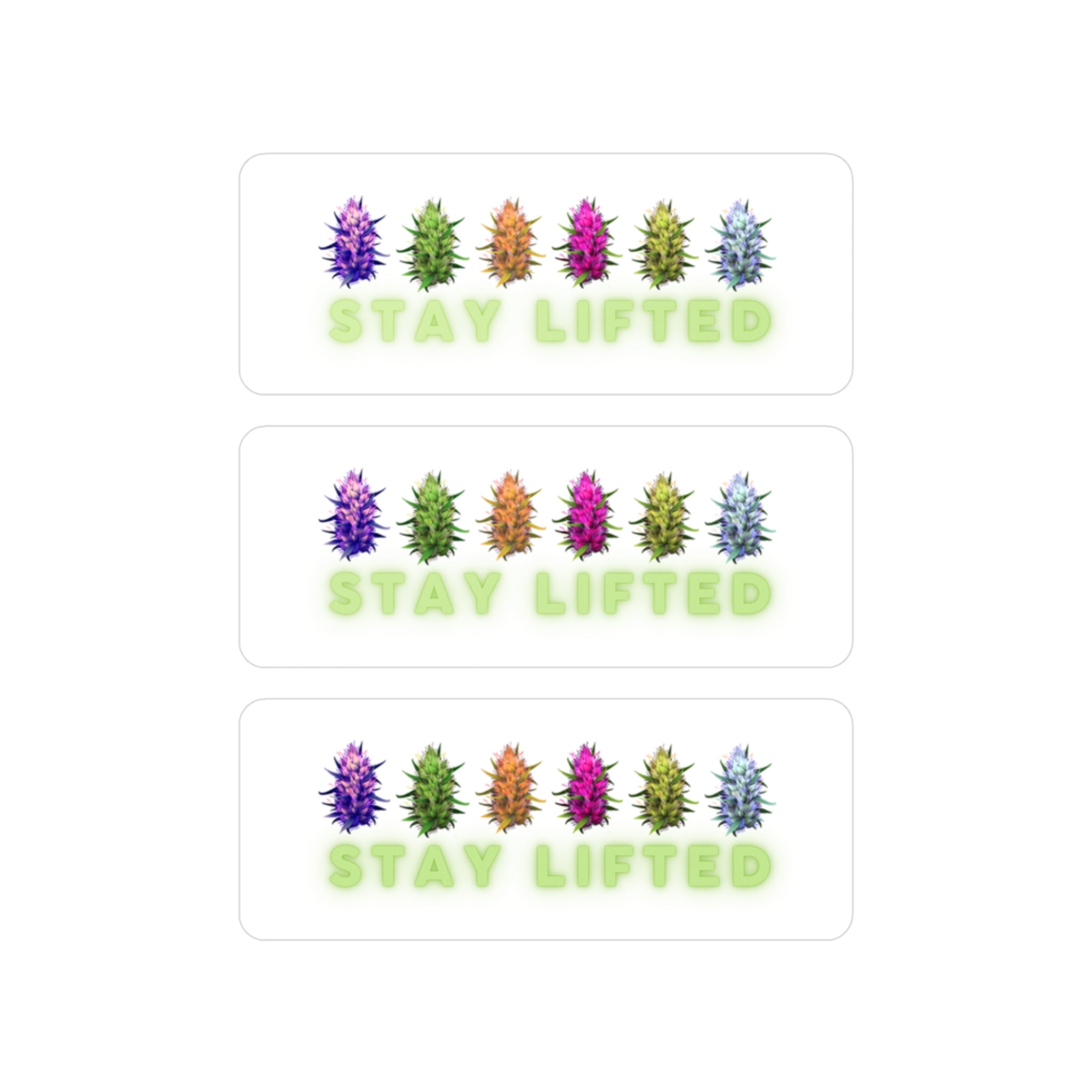 "Stay Lifted Buds" Stickers – High Roller Games Inc