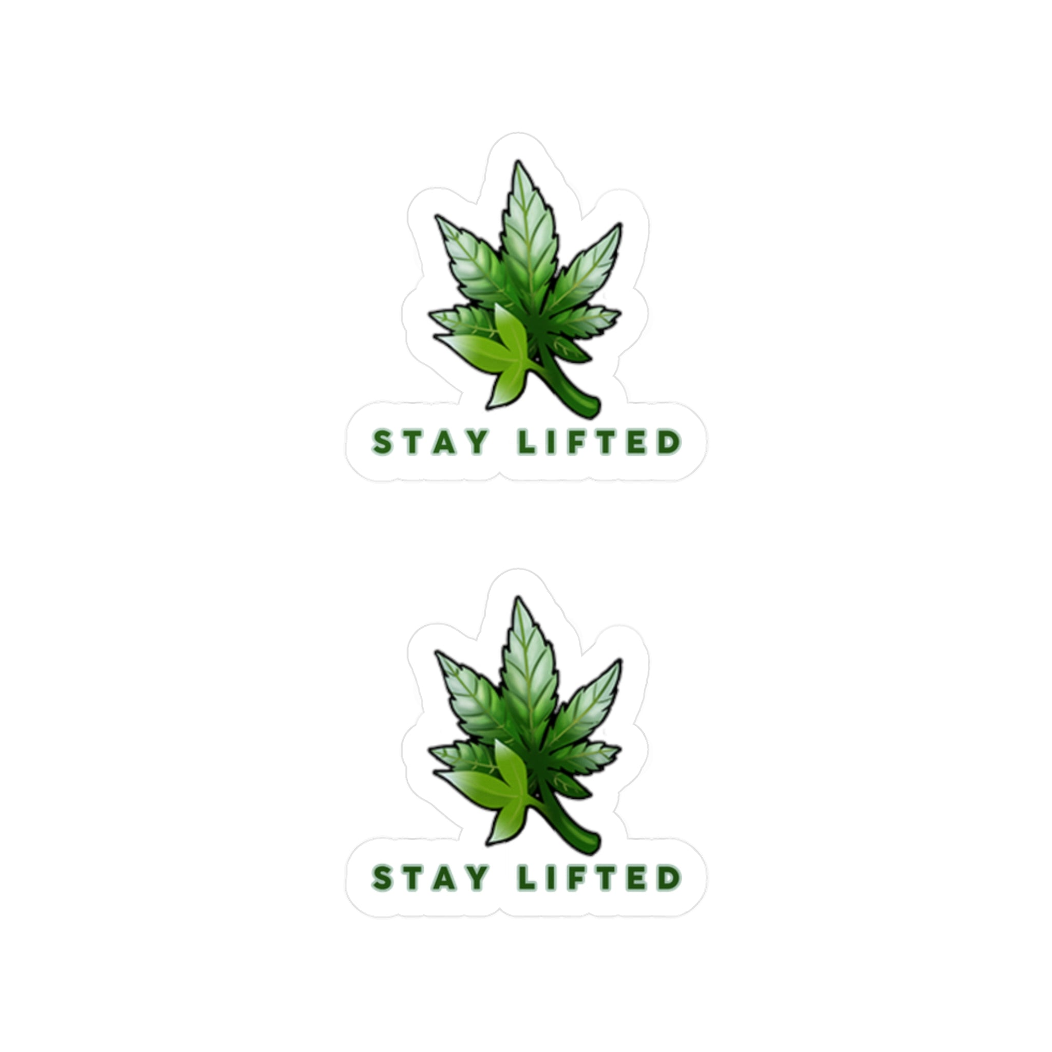 "Stay Lifted Leaf" Stickers – High Roller Games Inc
